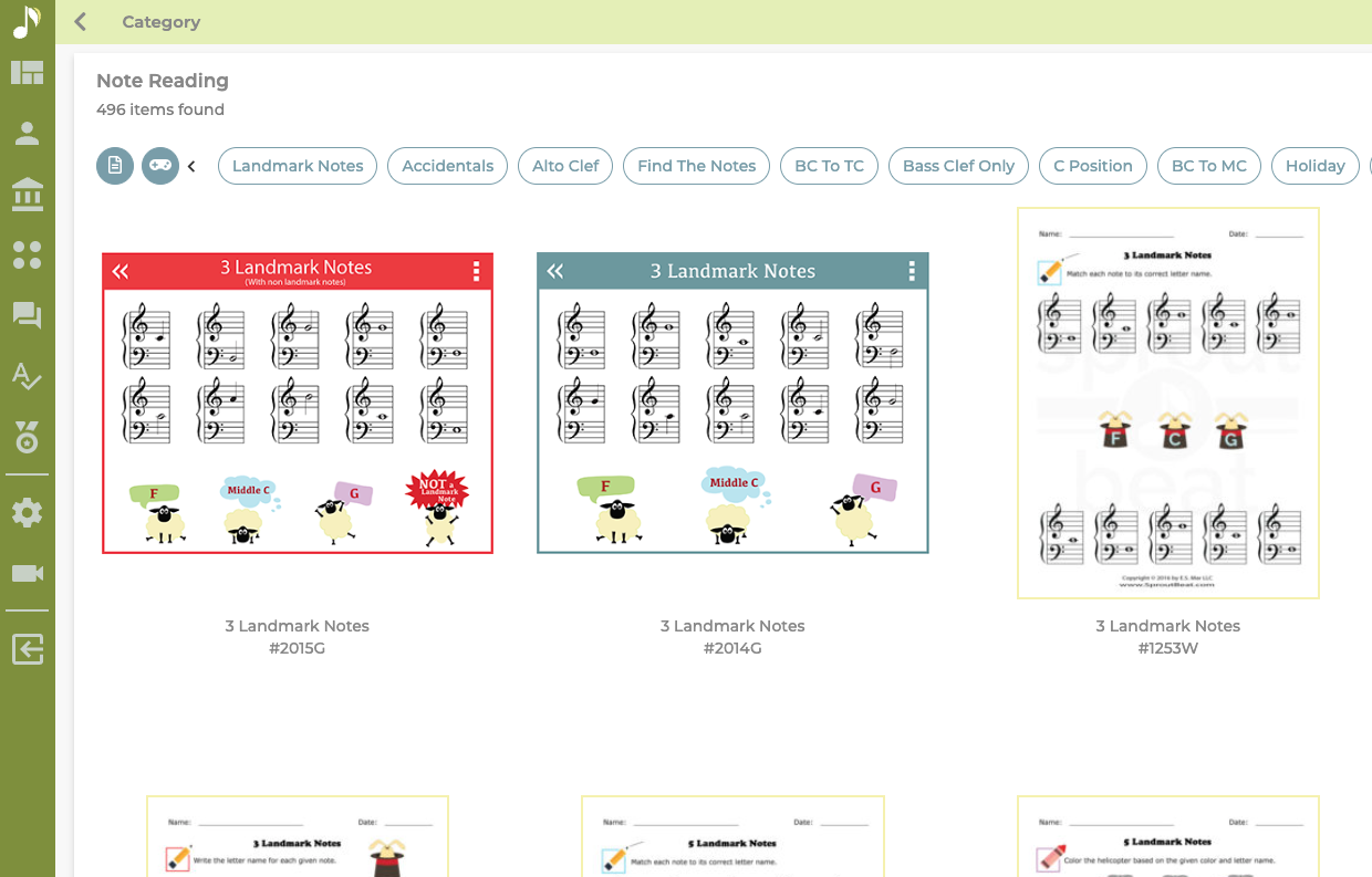 Free music games and worksheets - SproutBeat